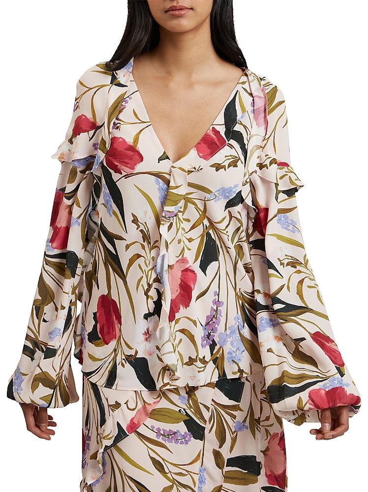TED BAKER LONDON Minasa Ruffled Top